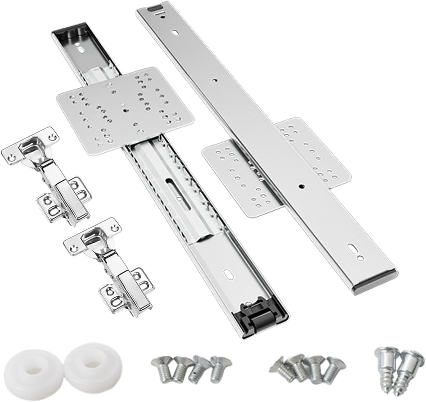 FLCPJGV Hidden Flip up Cabinets Door Slide Rails Closet Door Track ...