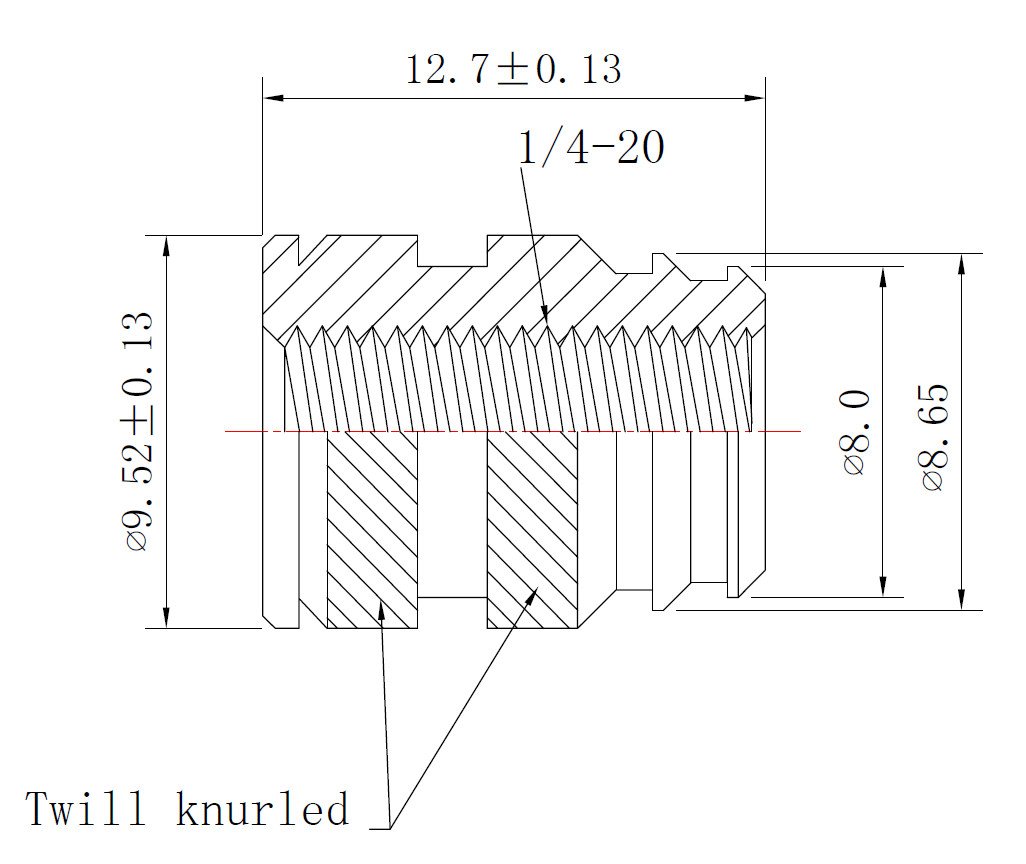 Snapklik.com : Initeq #1/4-20 1/4" Threaded Heat Set Inserts For 3D ...