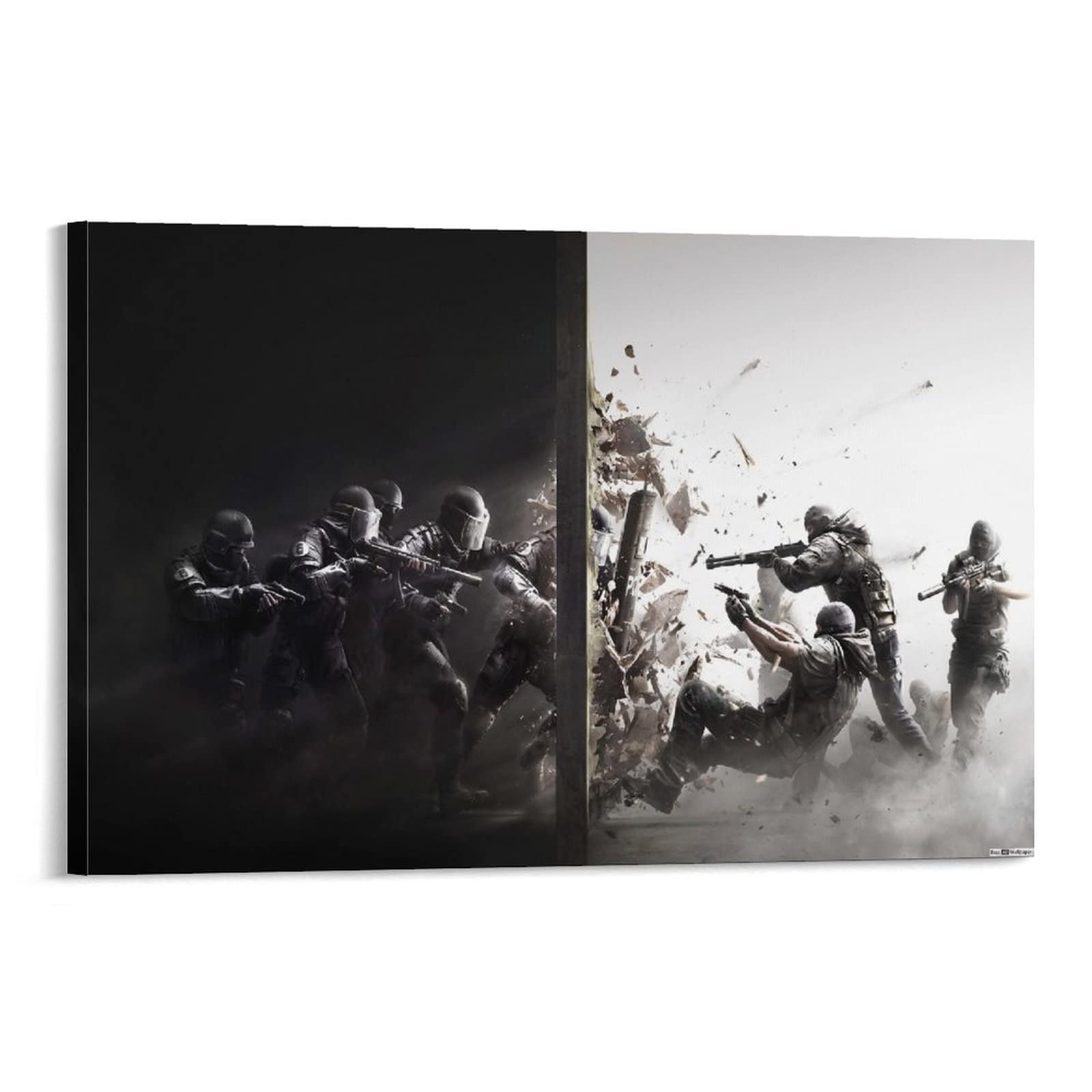Amazon.com: Anime Game Rainbow Posters Six Siege Canvas Poster Wall Art ...