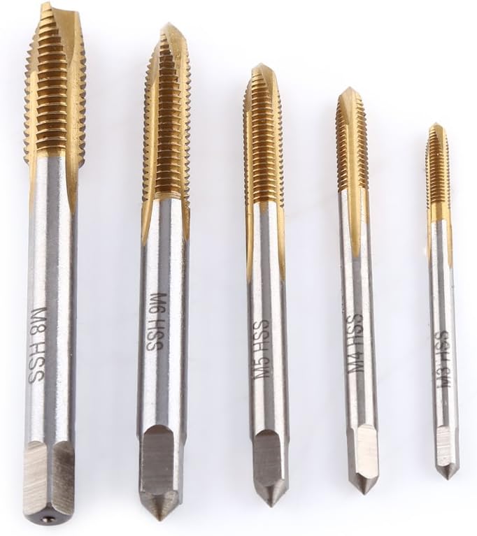 Amazon.com: QISF 7Pcs Bearing Steel Metric Screw Thread Tap M3-M12 Plug ...