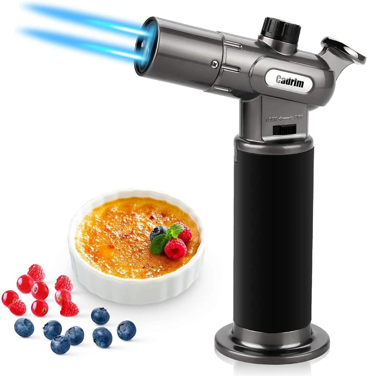 Amazon.com: Cadrim Butane Torch, Refillable Pro Culinary Blow Torch ...