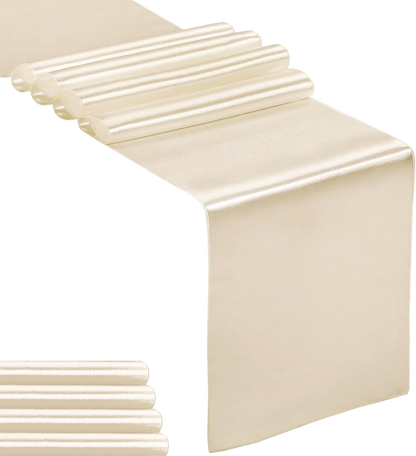 Amazon.com: Hahuho 5-Pack Satin Table Runner Champagne 12 x 108 inches ...