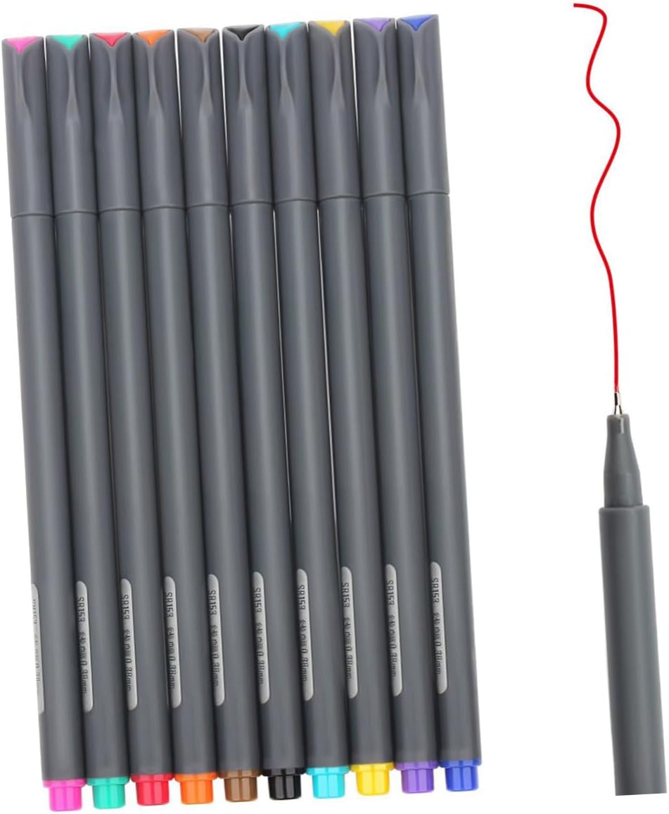 Amazon.com : ARTIBETTER 10Pcs Fine Line Color Pen Set Precision Drawing ...
