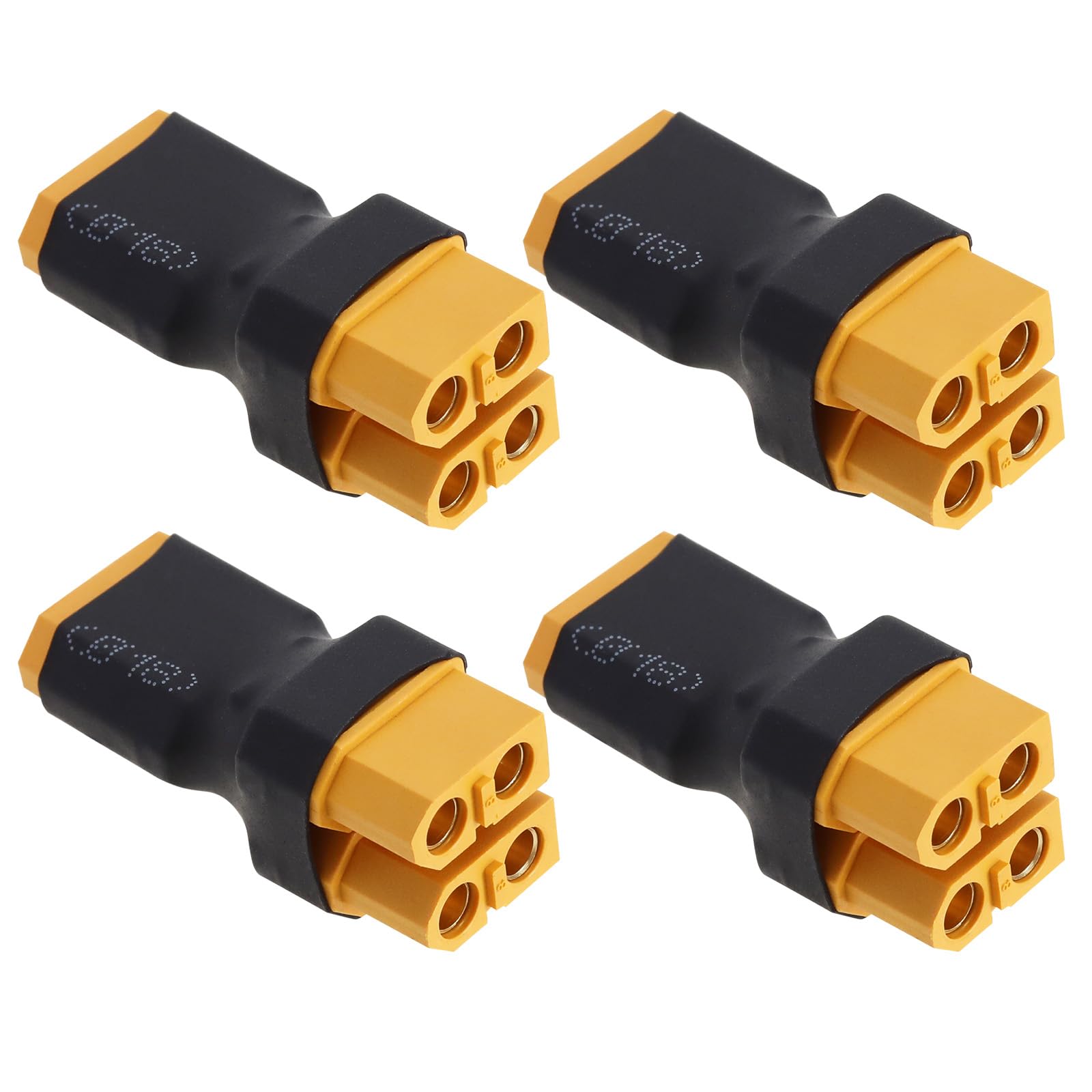 Amazon.com: SING F LTD 4pcs XT60 Male to 2 Female ESC Connector XT60 ...