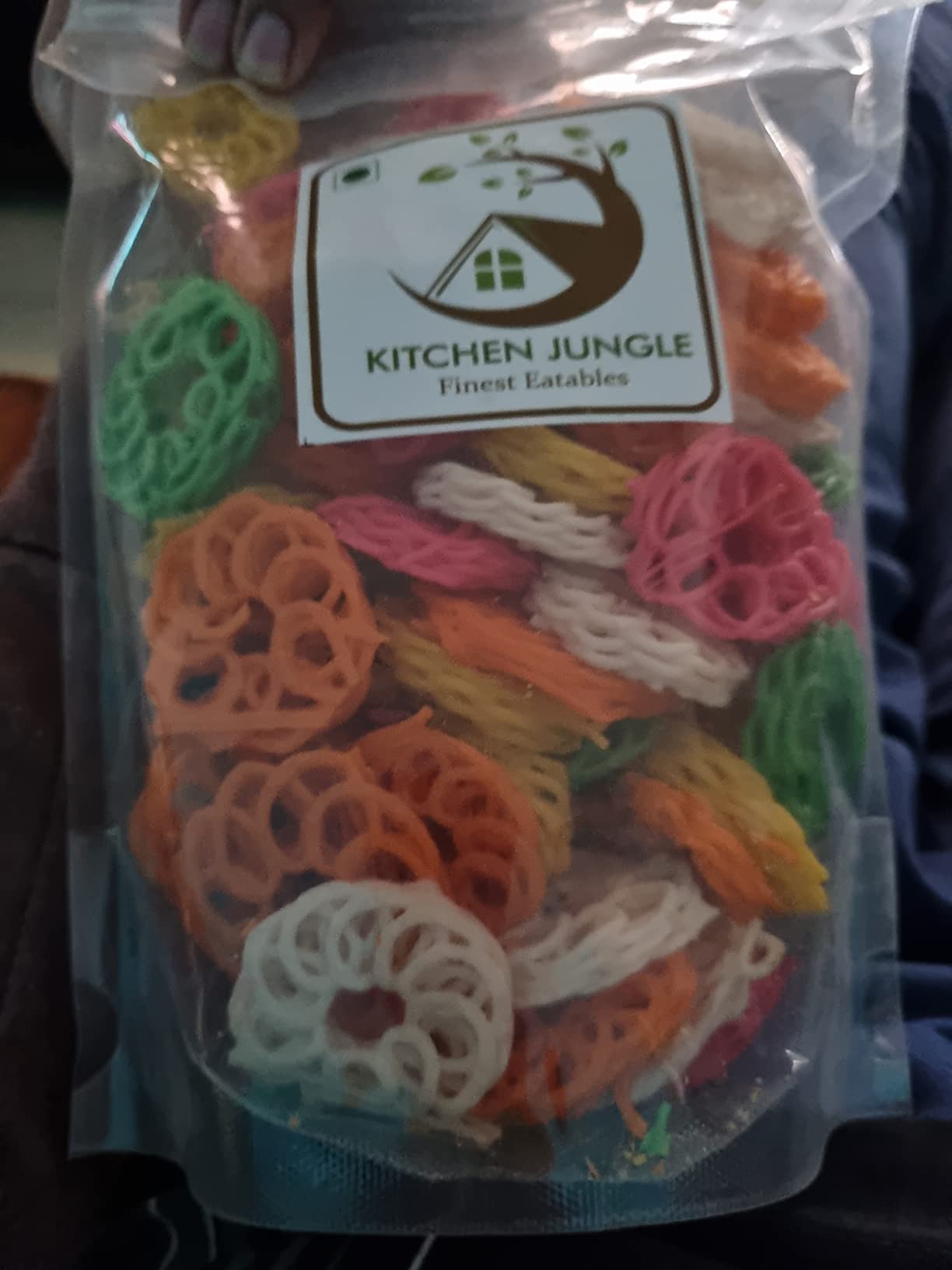 Kitchen Jungle Sago Jalebi Fryums (400 gm) Ready to Fry Homemade 3D ...