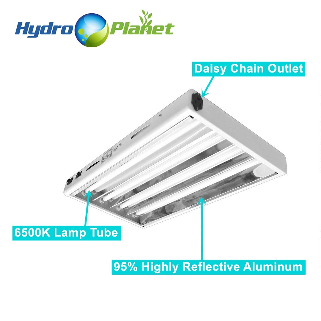 T5 Lighting Fixture Hydroplanet Best T5 Grow Lights Reviews 2019
