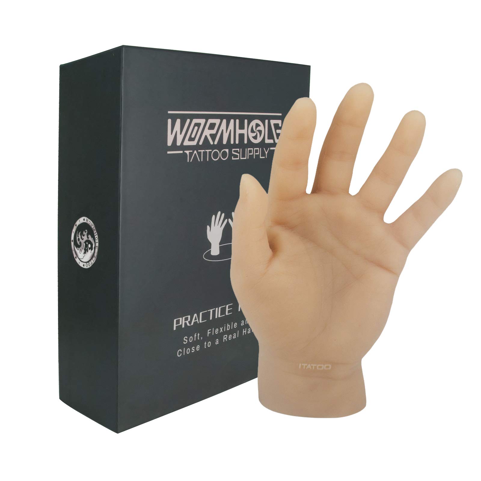 ITATOO Silicone Tattoo Practice Hand Fake Tattoo Hand Dummy Fake Tattoo ...