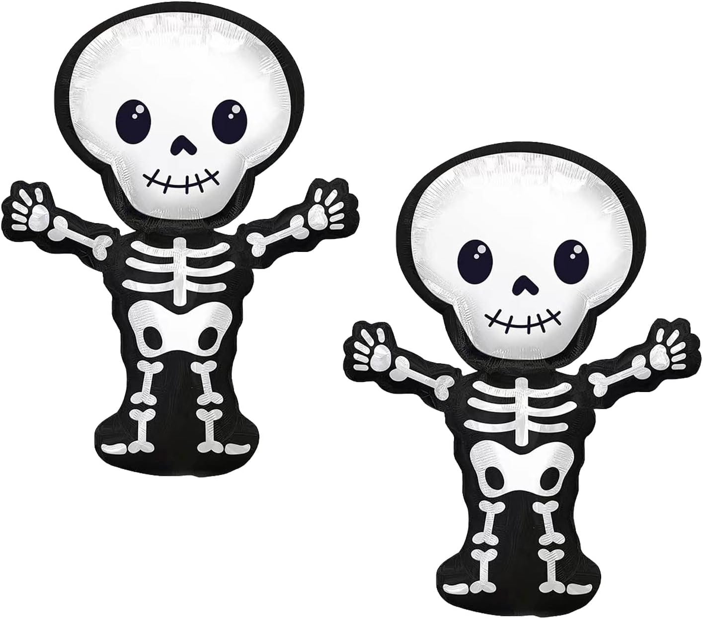 Amazon.com: Giant Skeleton Halloween Balloons 2pack 34 Inches Cute ...