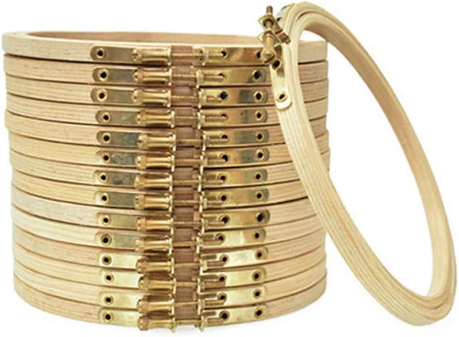 Vahvaa® Wooden Embroidery Hoop Ring Frame: Set of 2 pcs: for Cross ...