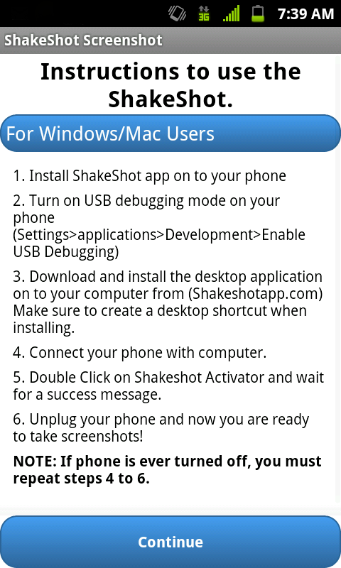 Screenshot No Root ShakeShot - App on Amazon Appstore
