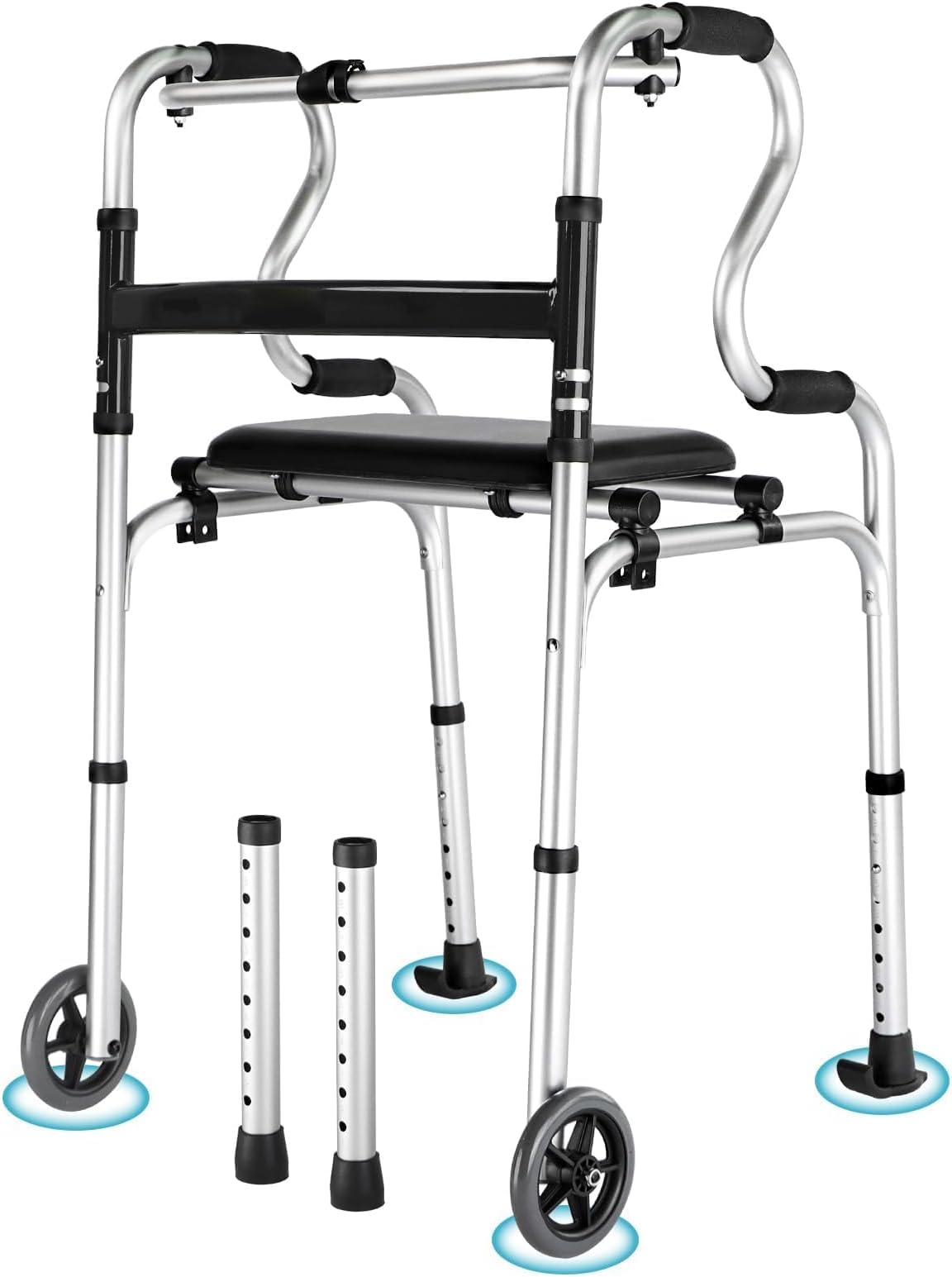 Amazon.com: Eosprim Walkers for Seniors with Seat, 4 in 1 Stand Assist ...