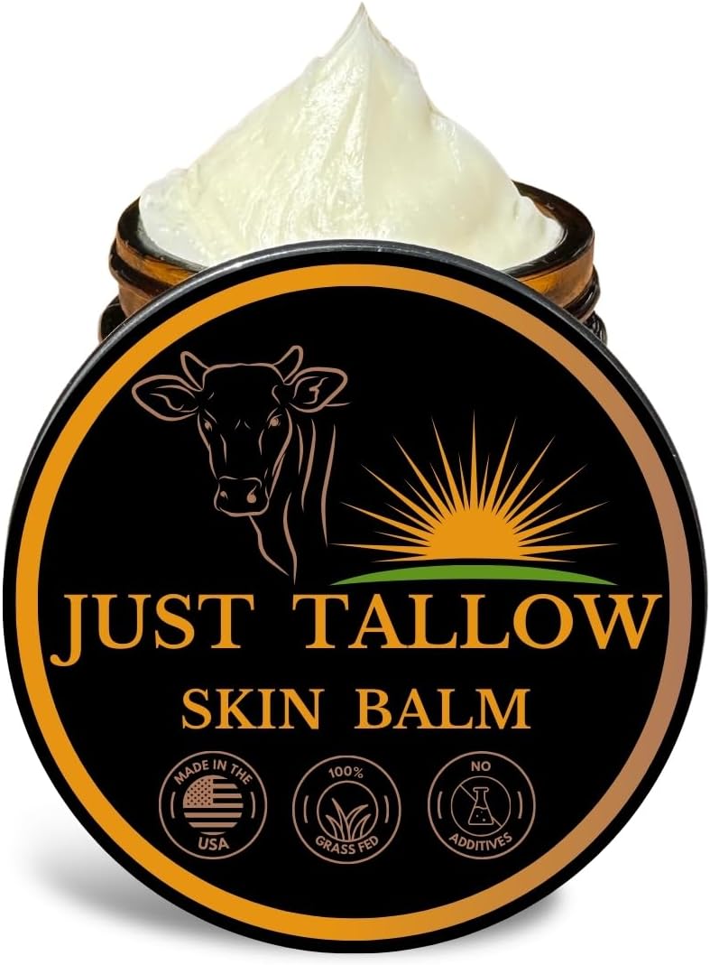 Amazon.com: Krowa Night Face Balm - Grass Fed Tallow Cream w/Essential ...