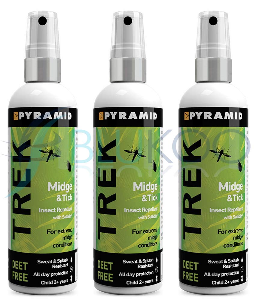 Pyramid Trek Midge and Tick Pest Repellents (3 Bottles, One) : Amazon ...