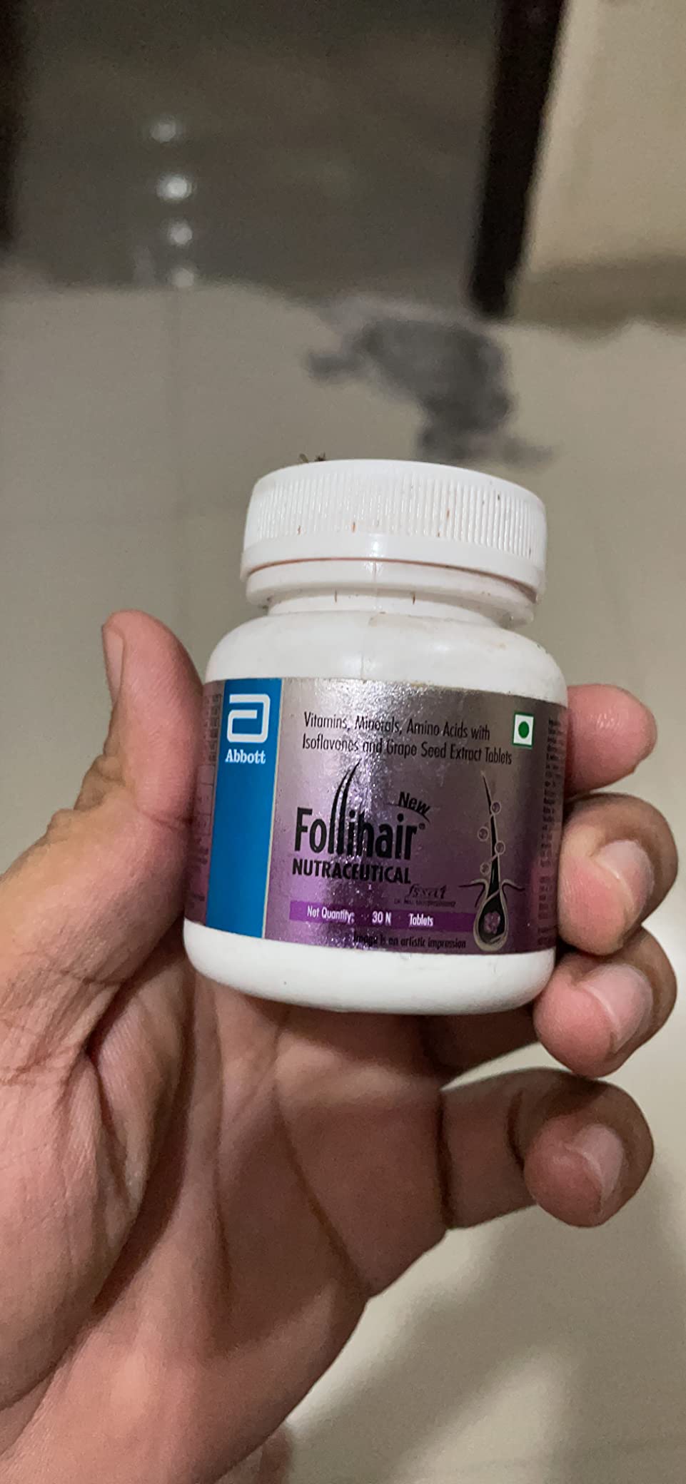 Follihair New By Abbott|30S Bottle (Pack Of 3)|Tablet,3 Count,30 ...