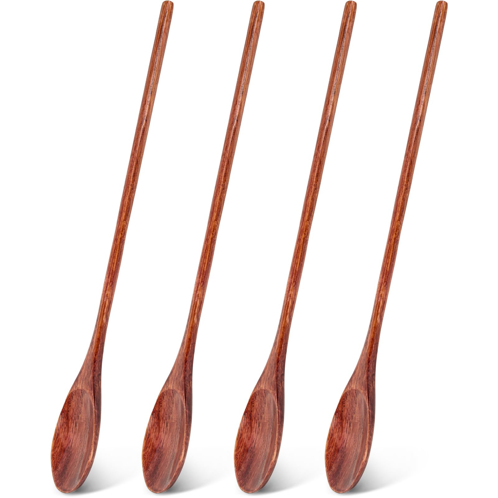 Amazon.com: LOVEINUSA Long Wooden Spoons for Cooking, 4PCS 14inch ...
