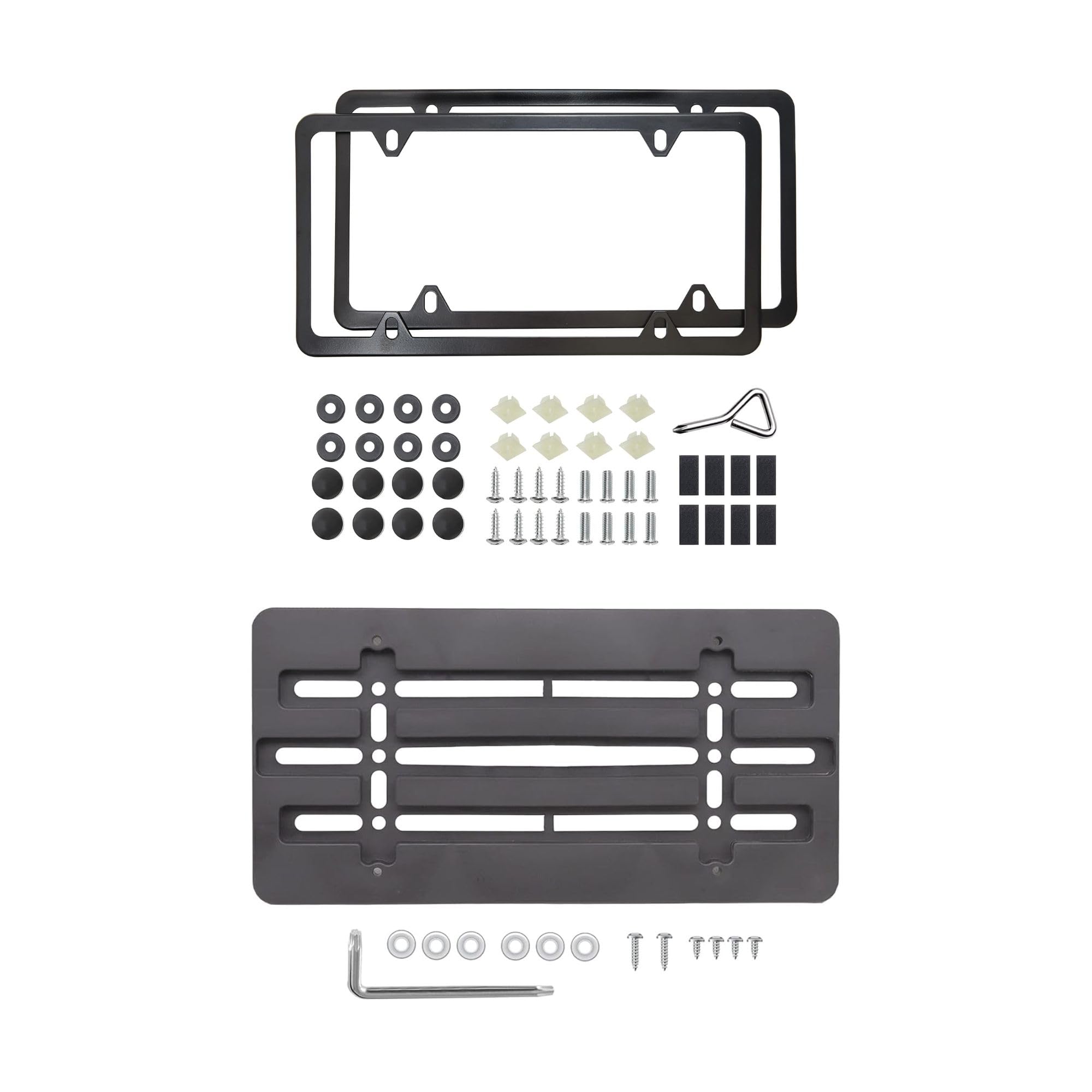 Amazon.com: RED WOLF Front License Plate Bracket w/Stainless Steel ...