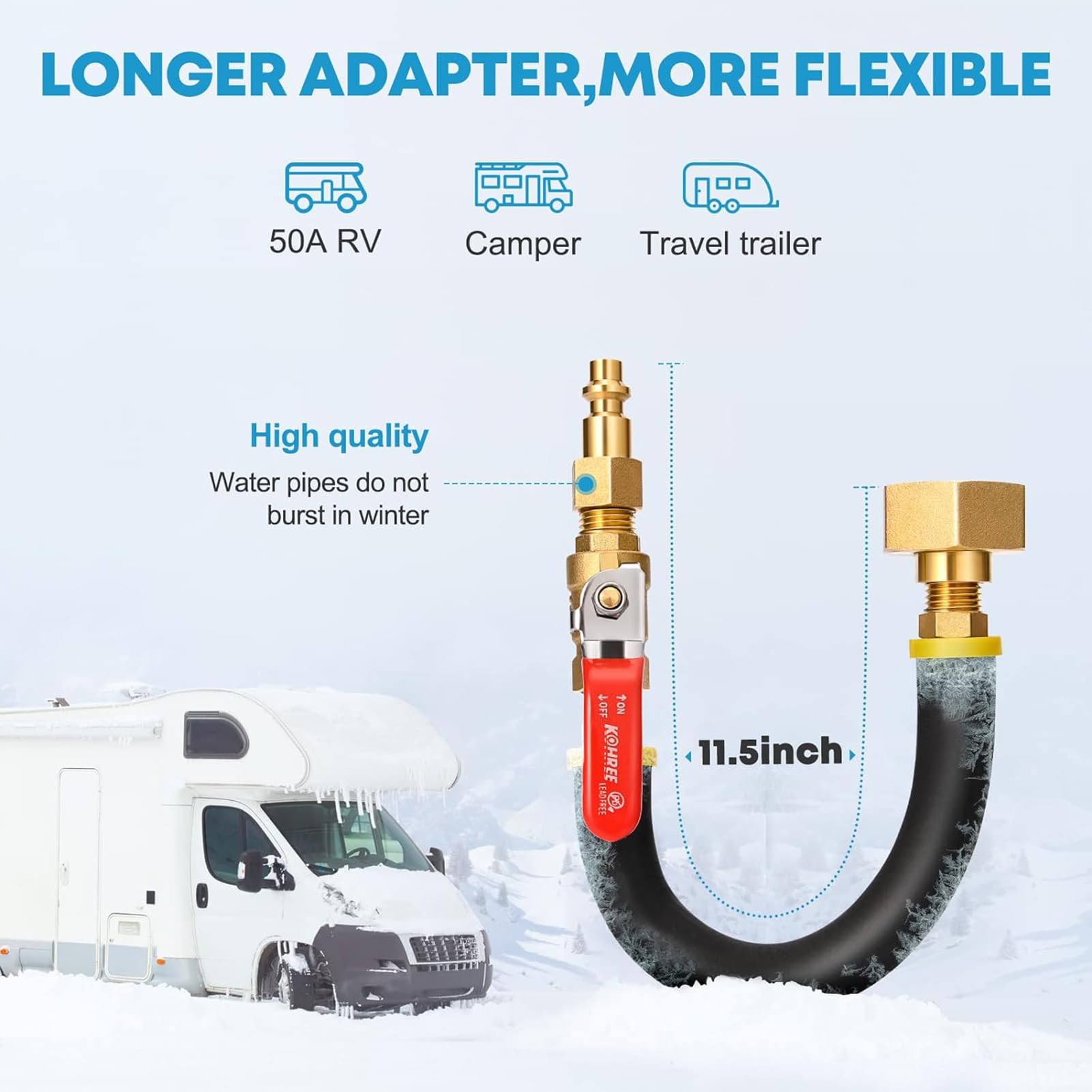 Snapklik.com : Kohree RV Winterizer Kit, Sprinkler Winterizing Blowout Kit