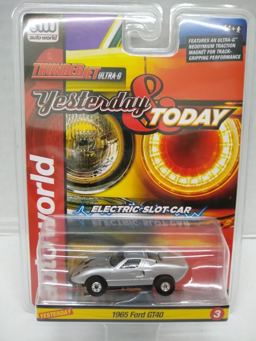 Amazon.com: Auto World SC400-3A Yesterday & Today Series 1965 GT40 HO ...