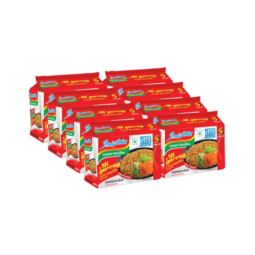 Indomie Instant Noodles Mi Goreng Fried Noodles, Bundle Pack of 40 (80g ...