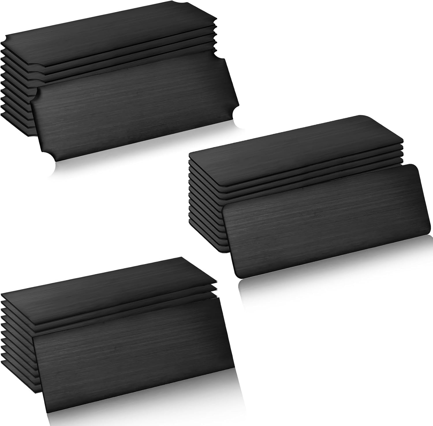 Amazon.com: Therwen 30 Pcs Name Plates Laser Engraved Brushed Stainless ...