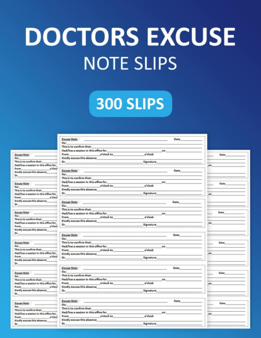 Amazon.com: Doctors Excuse Note Slips: Doctors Excuse Pad Book, Doctors ...