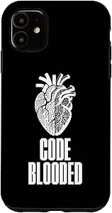 Amazon.com: iPhone 11 Code Blooded Anatomical Heart Circuit Board Programmer Case : Cell Phones ...