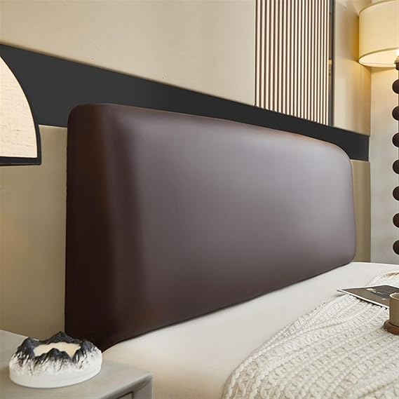 Amazon.com: PU Leather Headboard Cover for Queen Cal King Full Size Bed ...