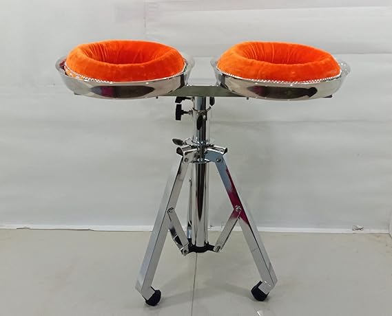 Star musical store Stainless Steel Tabla Stand With Cover (Multi Color ...