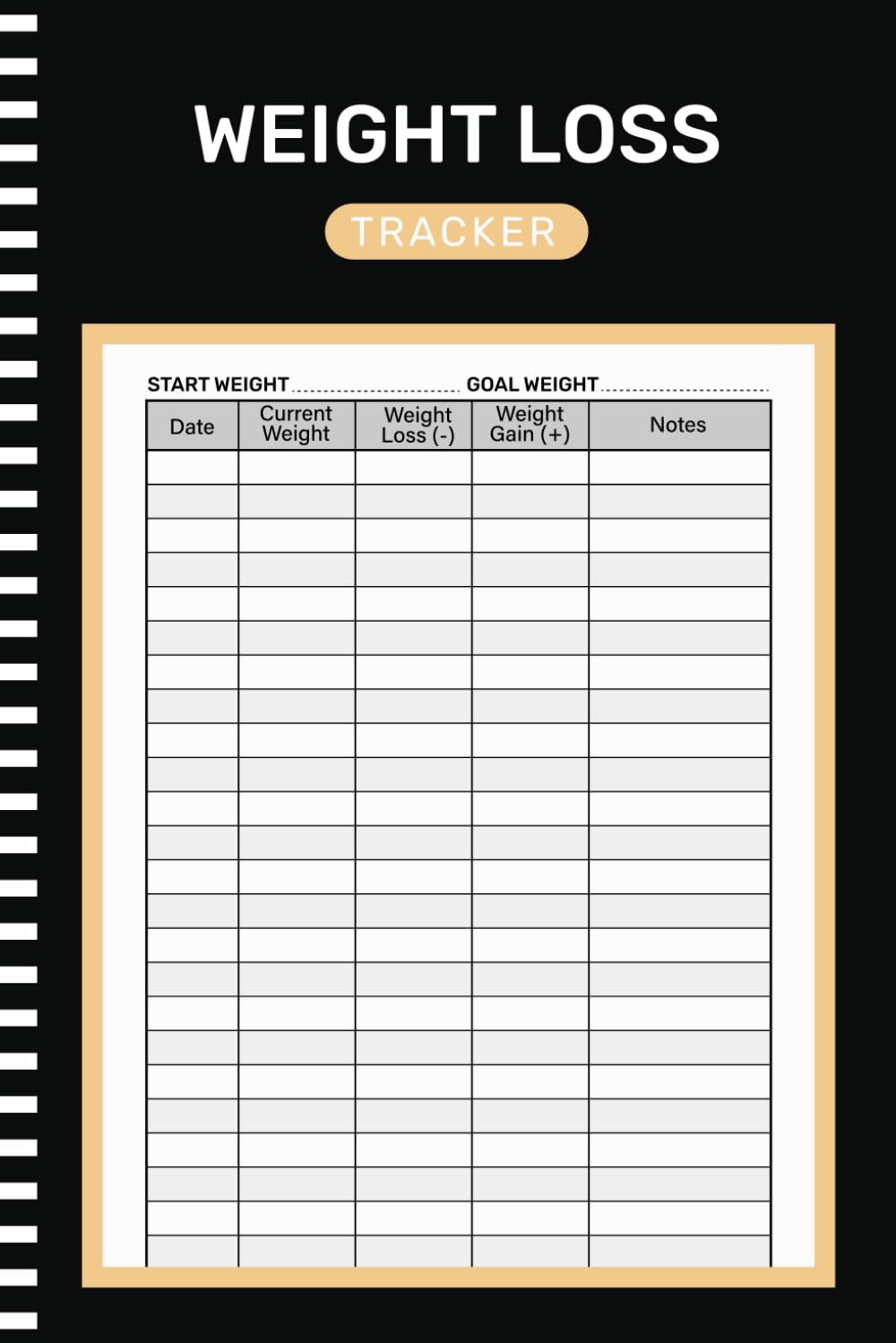 Weight Loss Tracker: Daily weight loss log book to record and monitor ...
