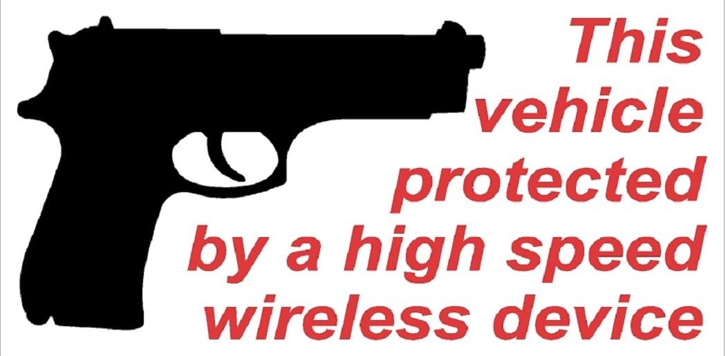 Amazon.com: Vehicle Protected by High Speed Wireless Device Gun Window ...