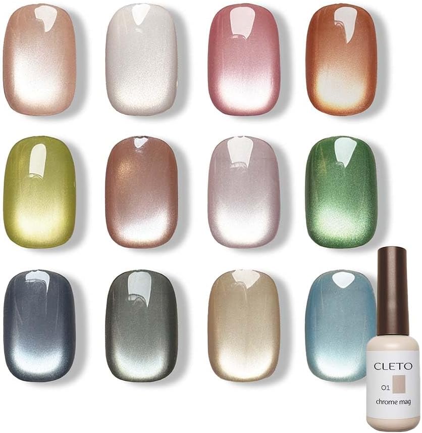 Amazon | CLETO クレト クロムマグ 12色セット 7g ジェルネイル マグネットジェル 超微粒子 | ノーブランド品 | ジェルネイル 通販