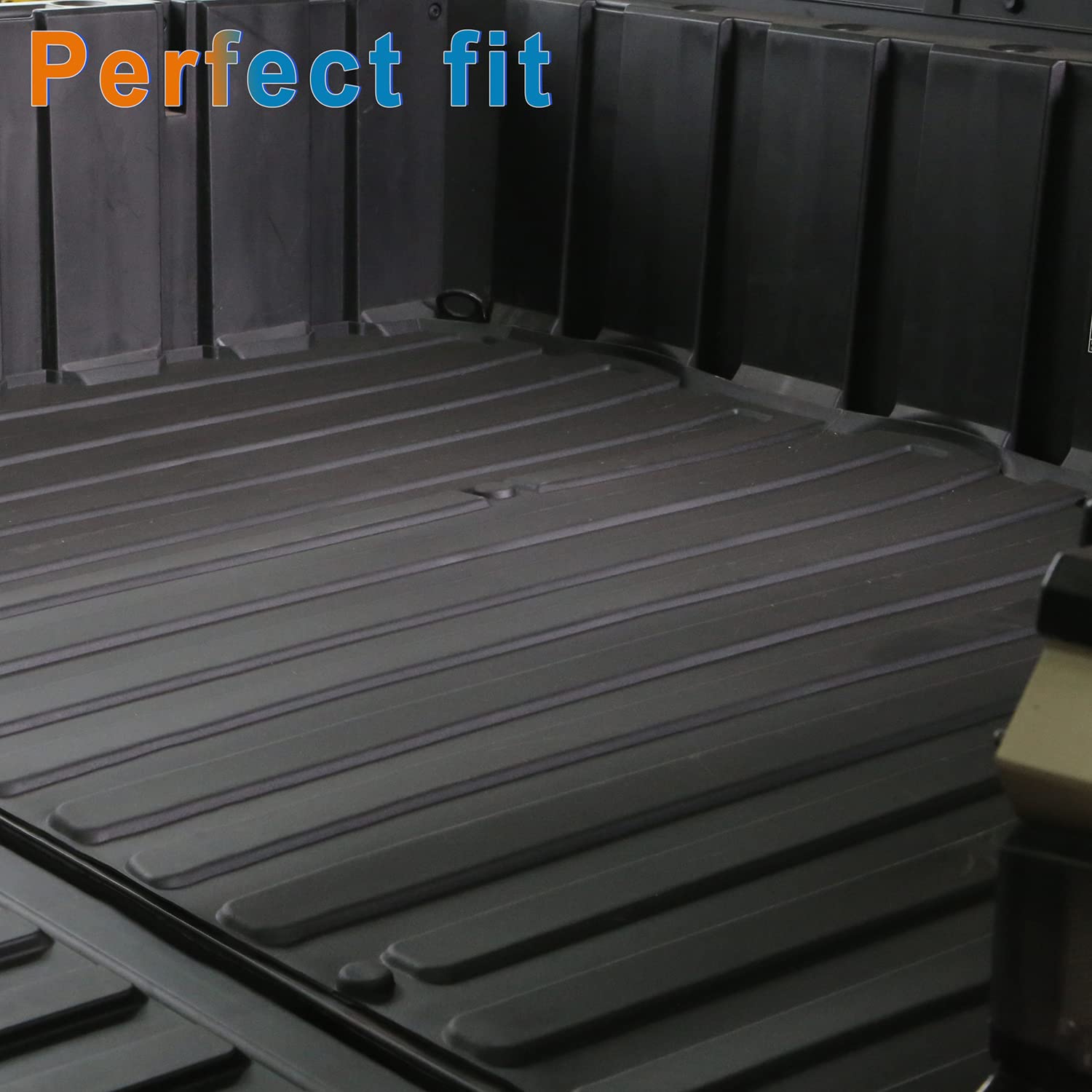 Ranger Rubber Bed Mat Liner,CPOWACE All Weather Protect Rear Cargo Bed ...