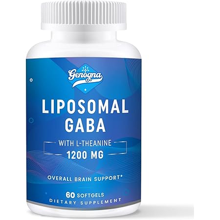 Amazon.com: Genogna GABA with L-Theanine Supplement 1200mg - High Bioavailable Liposomal GABA ...