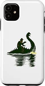 Amazon.com: iPhone 11 Funny Footage Bigfoot Sasquatch Riding The Loch Ness Monster Case : Cell ...