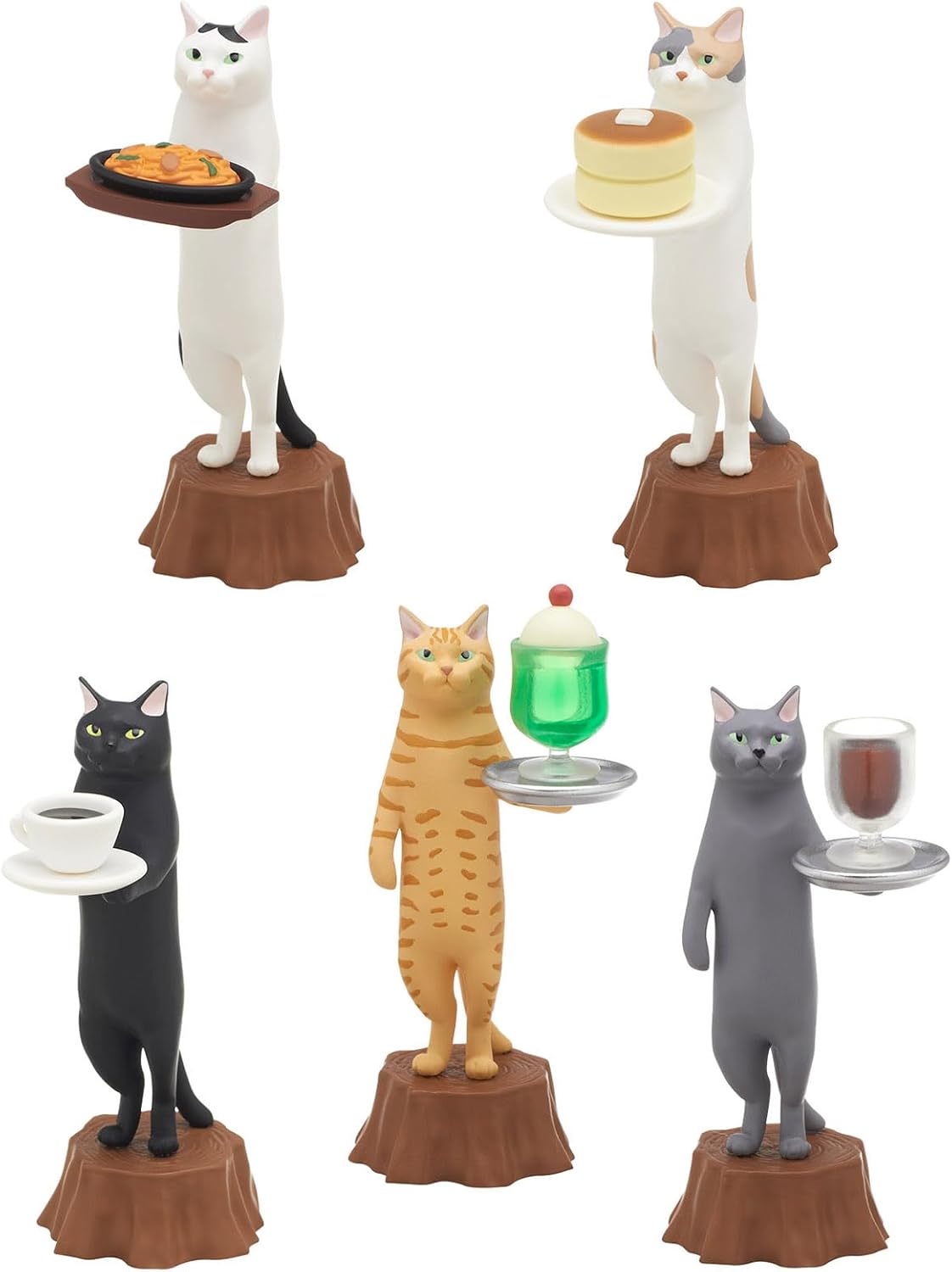 Amazon.com: Kitan Club Cat Cafe Plastic Toy- Blind Box Includes 1 of 5 ...