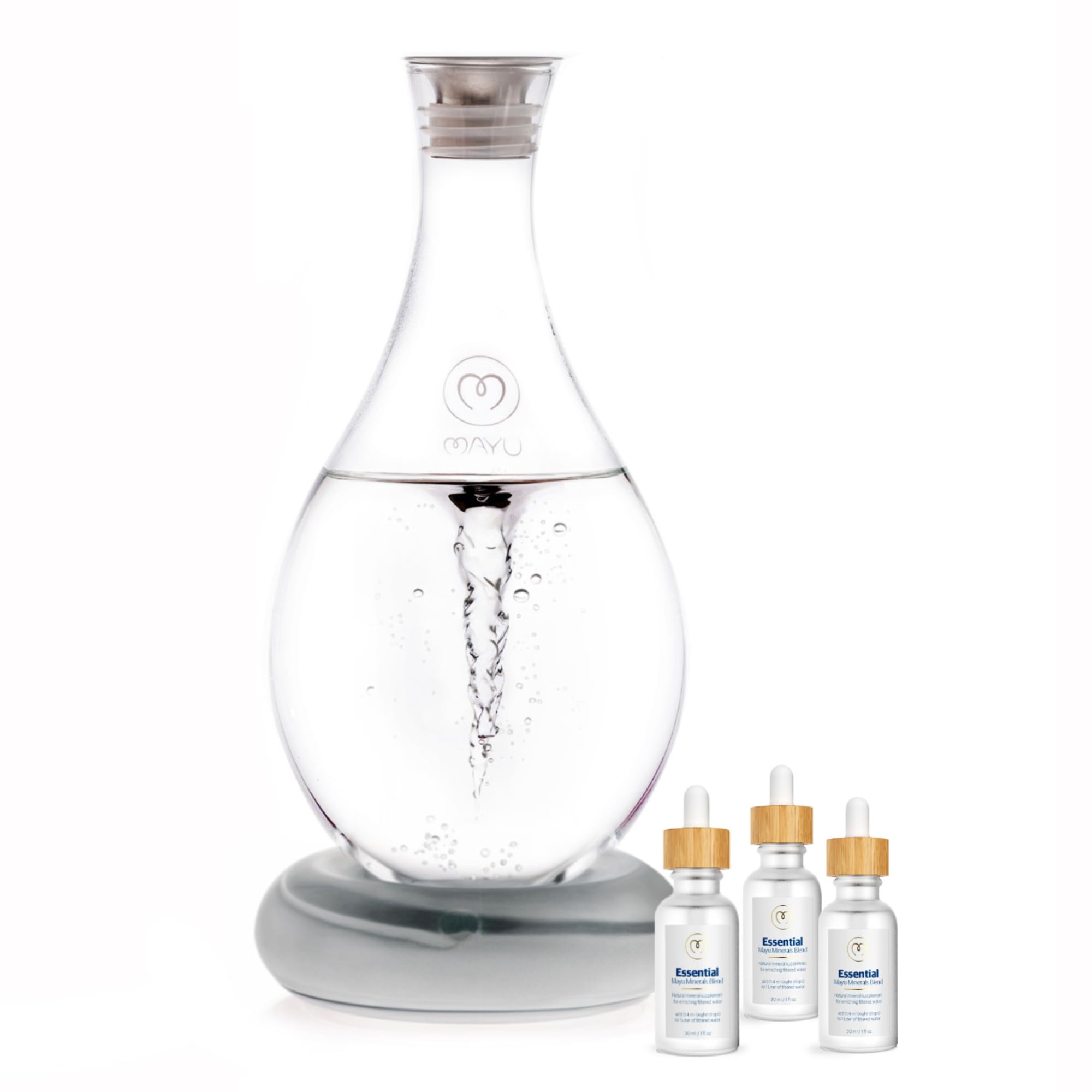 Amazon.com: MAYU Swirl Strctured Water Pitcher + Concentrated Ionic ...