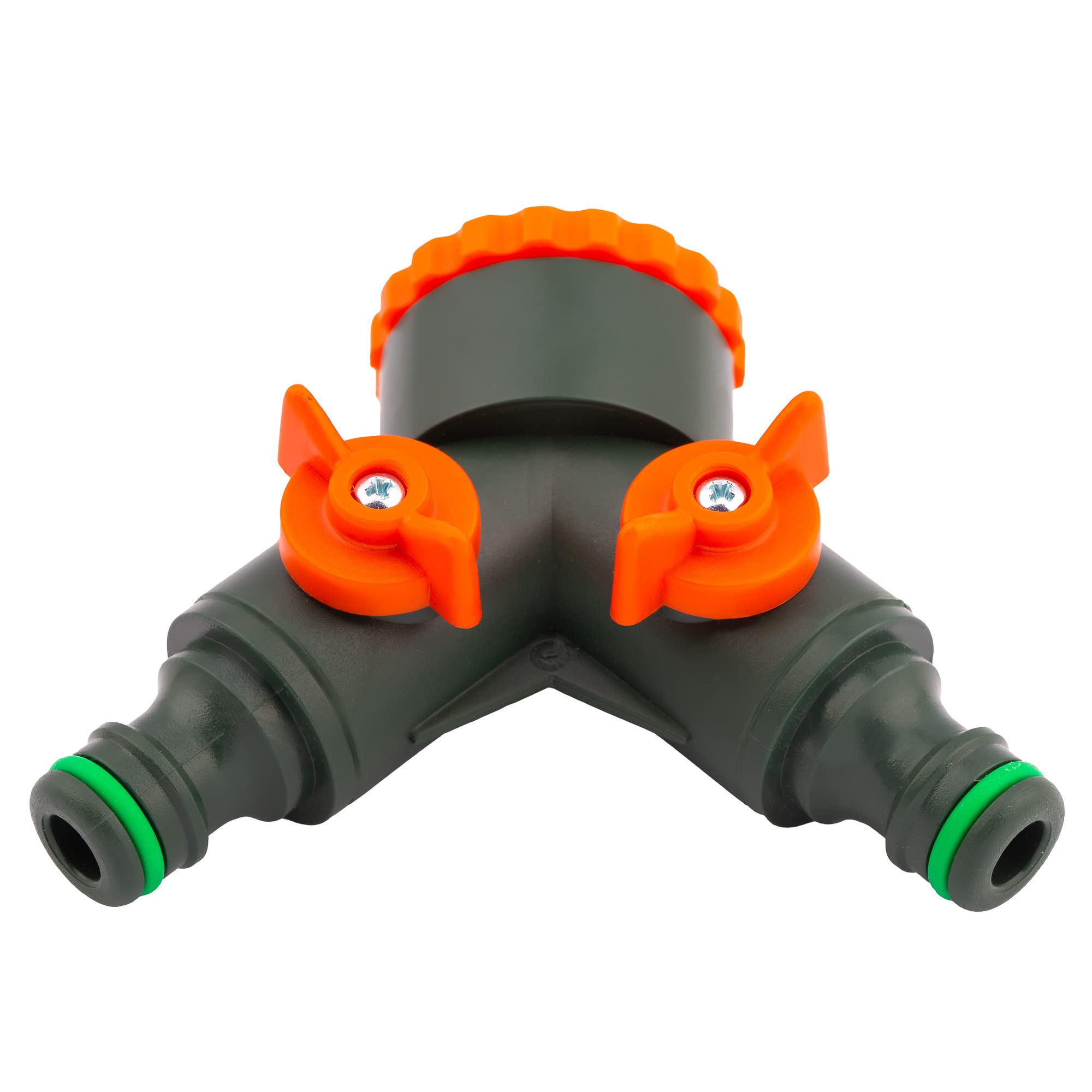 MIVOS 2-way splitter for taps with 3/4 inch and 1 inch BSP male thread ...