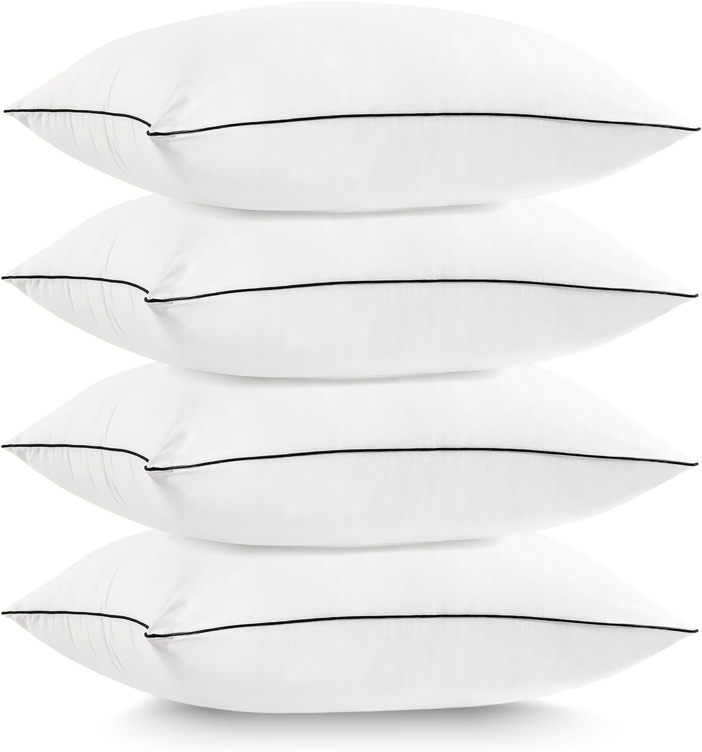 Amazon.com: JOLLYVOGUE Pillows Standard Size Set of 4, Bed Pillows for Sleeping 4 Pack, Cooling ...