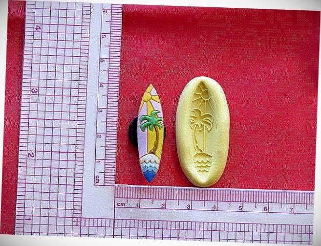 Amazon.com: Chocolate Molds Surf Board Silicone Mold A885 Candy ...