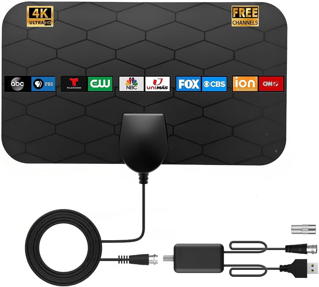 Amazon.com: TV Antenna Indoor Digital Antenna,Portable TV Antenna for ...