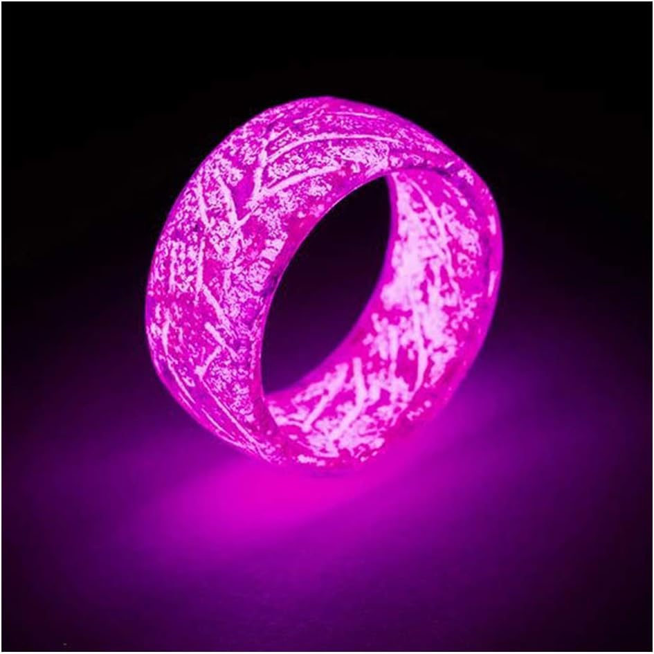 Amazon.com: Valink Luminous Glow Ring Glowing in The Dark Jewelry ...