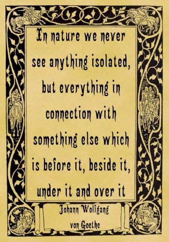 Parchemin Format A4 Poster cotation von Goethe Nature : Amazon.fr ...