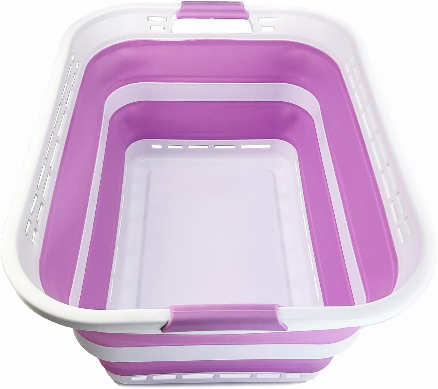 Amazon.com: SAMMART 42L (11 gallons) Collapsible Plastic Laundry Hamper ...