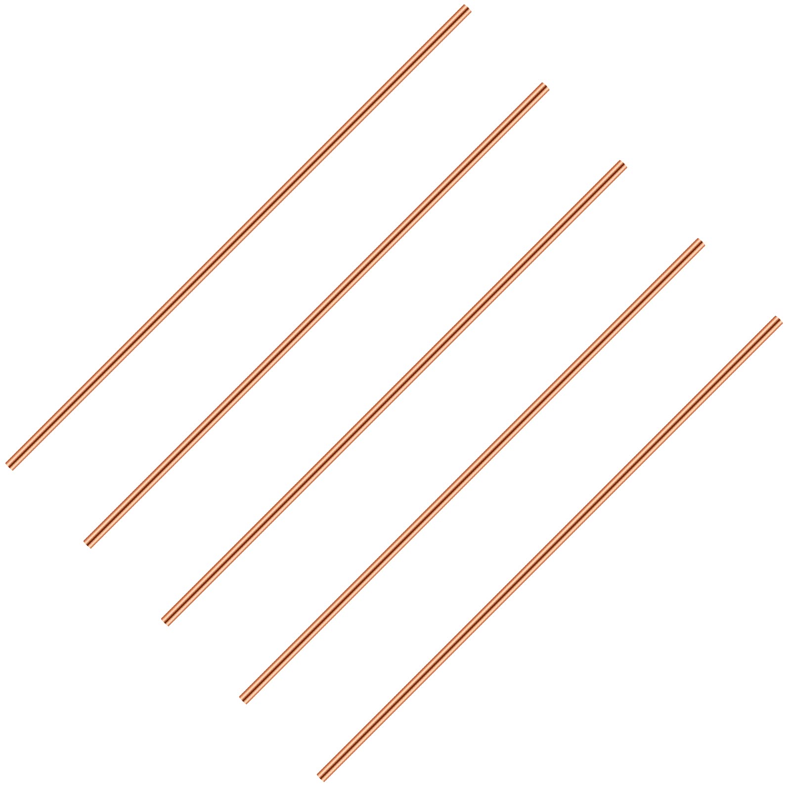 Snapklik.com : Therwen Pure Copper Round Rod 11.8 Inch Length Bare ...