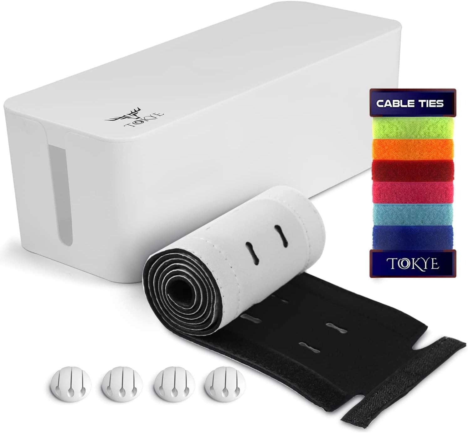 Amazon.com: Large Cable Management Box, Cord Organizer to Hide Power ...