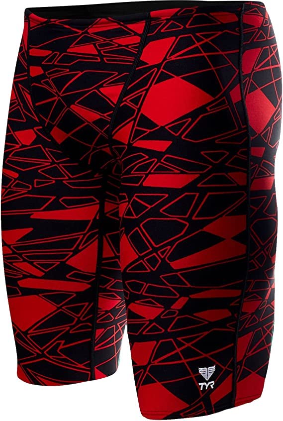 TYR Boy's Modern Swimwear Jammers (1804174_Black-Red_22) : Amazon.in ...