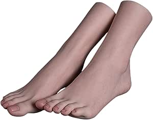 Amazon.com: YUAIWOV Realistic Silicone Feet, Lifesize Female Mannequin ...