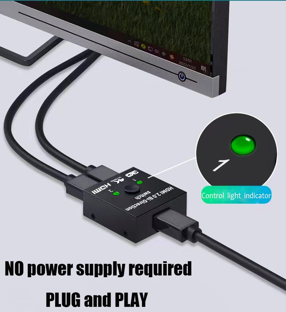 Links Switch 4k@60hz Splitter, Bi-directional Hdcp Switcher, 60% OFF