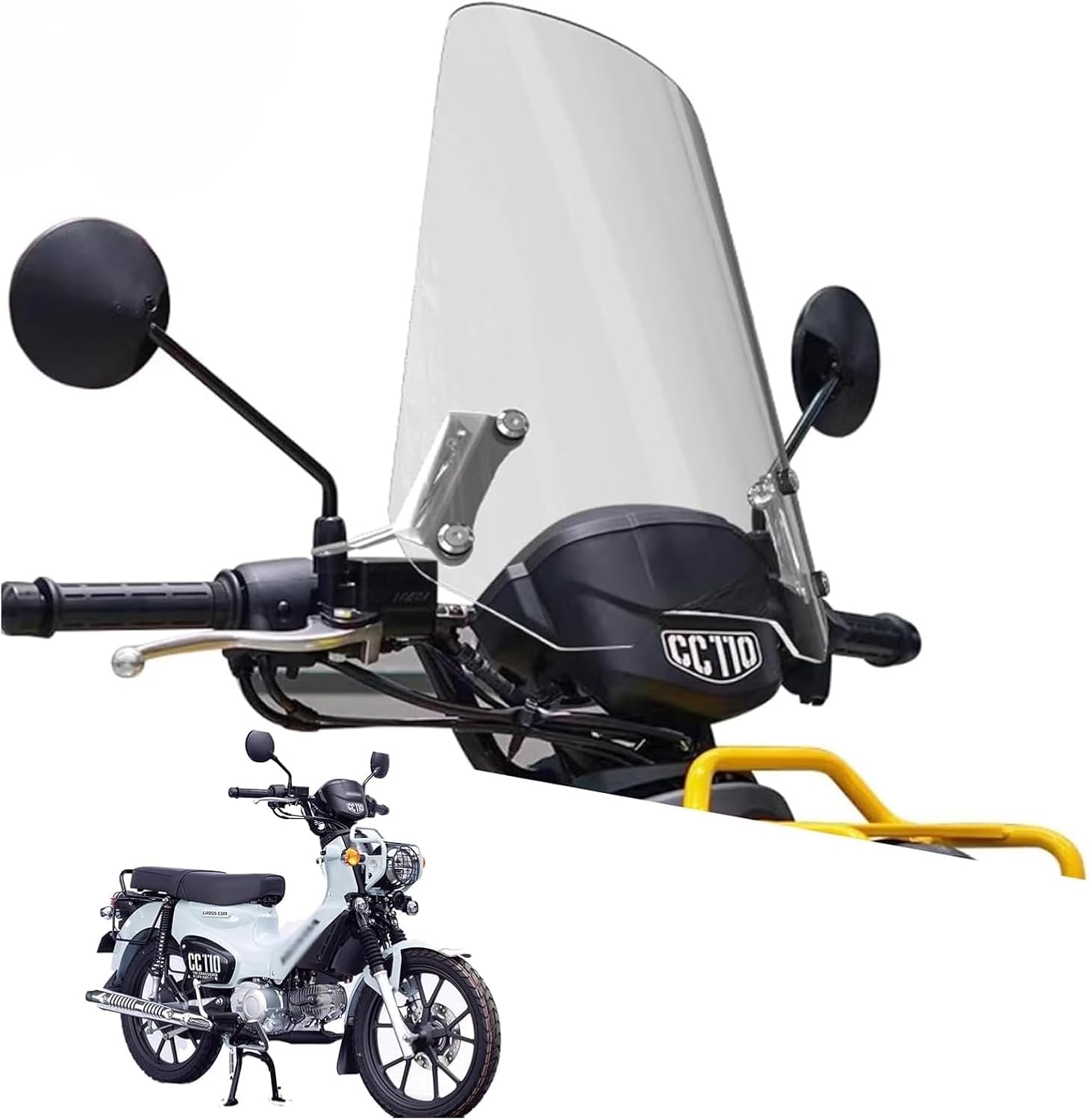 Amazon | FOR クロスカブ cc50 cc110 Cross Cub CC50 CC110 2024 cc50 2018-2024 2025 オートバイのフロントガラス修正フロント ...