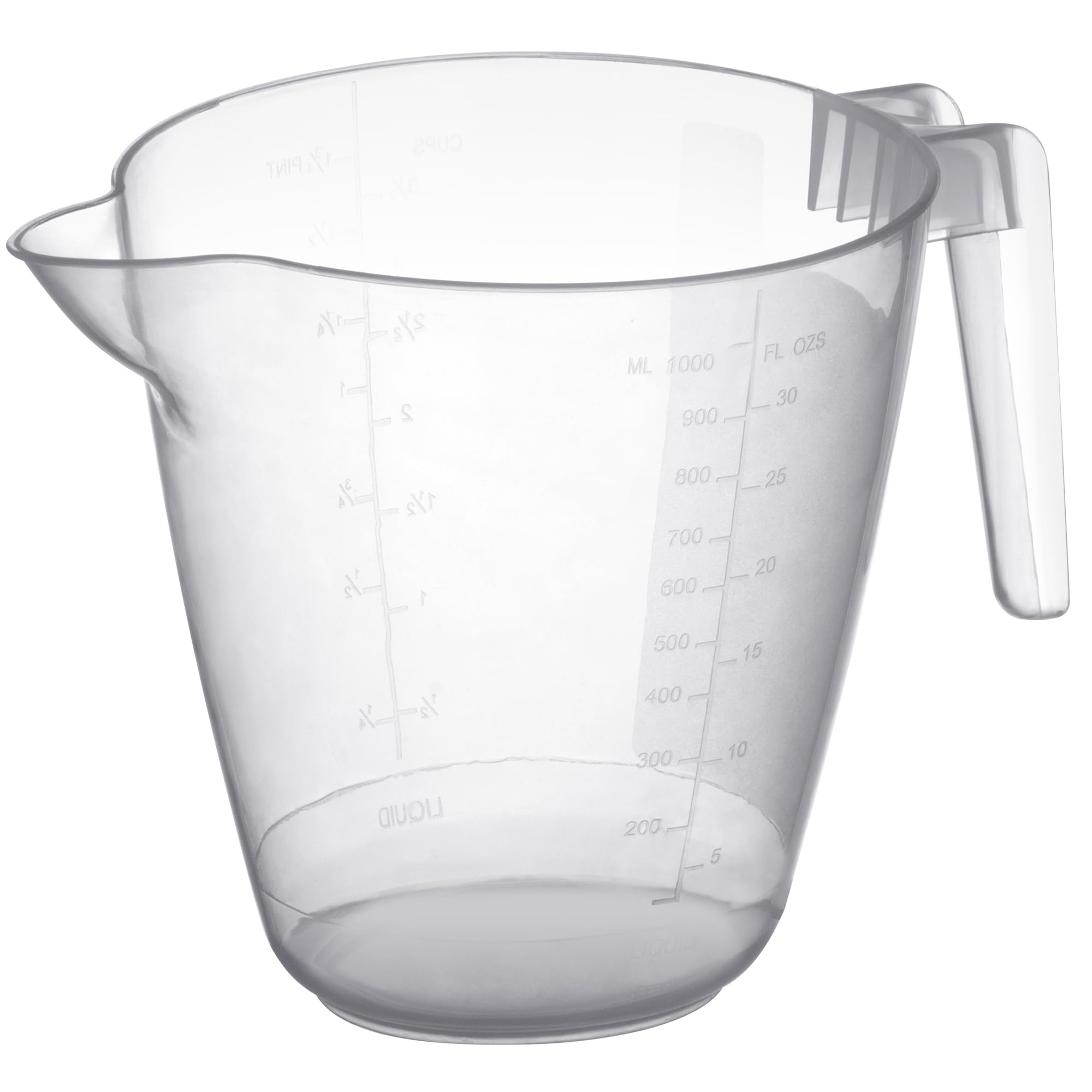 Hardys Plastic Measuring Jug, 1 Litre - 1000ml Large, Clear Kitchen ...